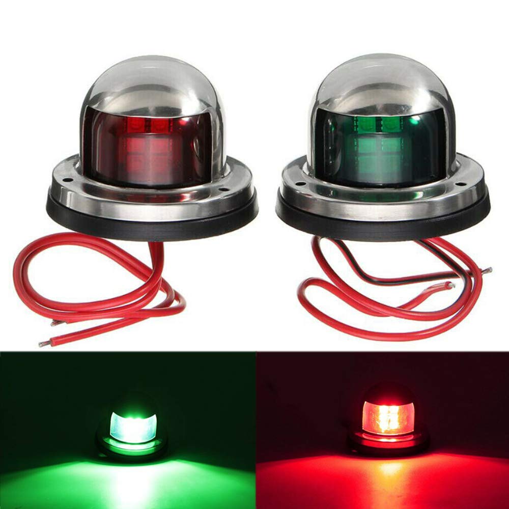 Snapklik.com : GSRECY LED Navigation Lights Red And Green Lights Marine ...