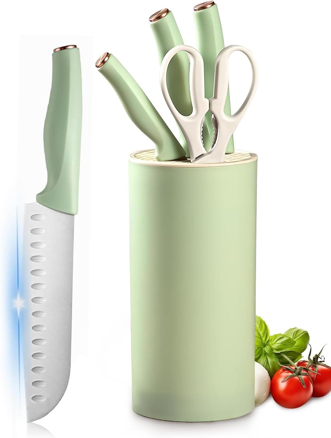 Amazon.com: Kitchen Knife Set, 5PCS Stainless Steel Knife Set with ...