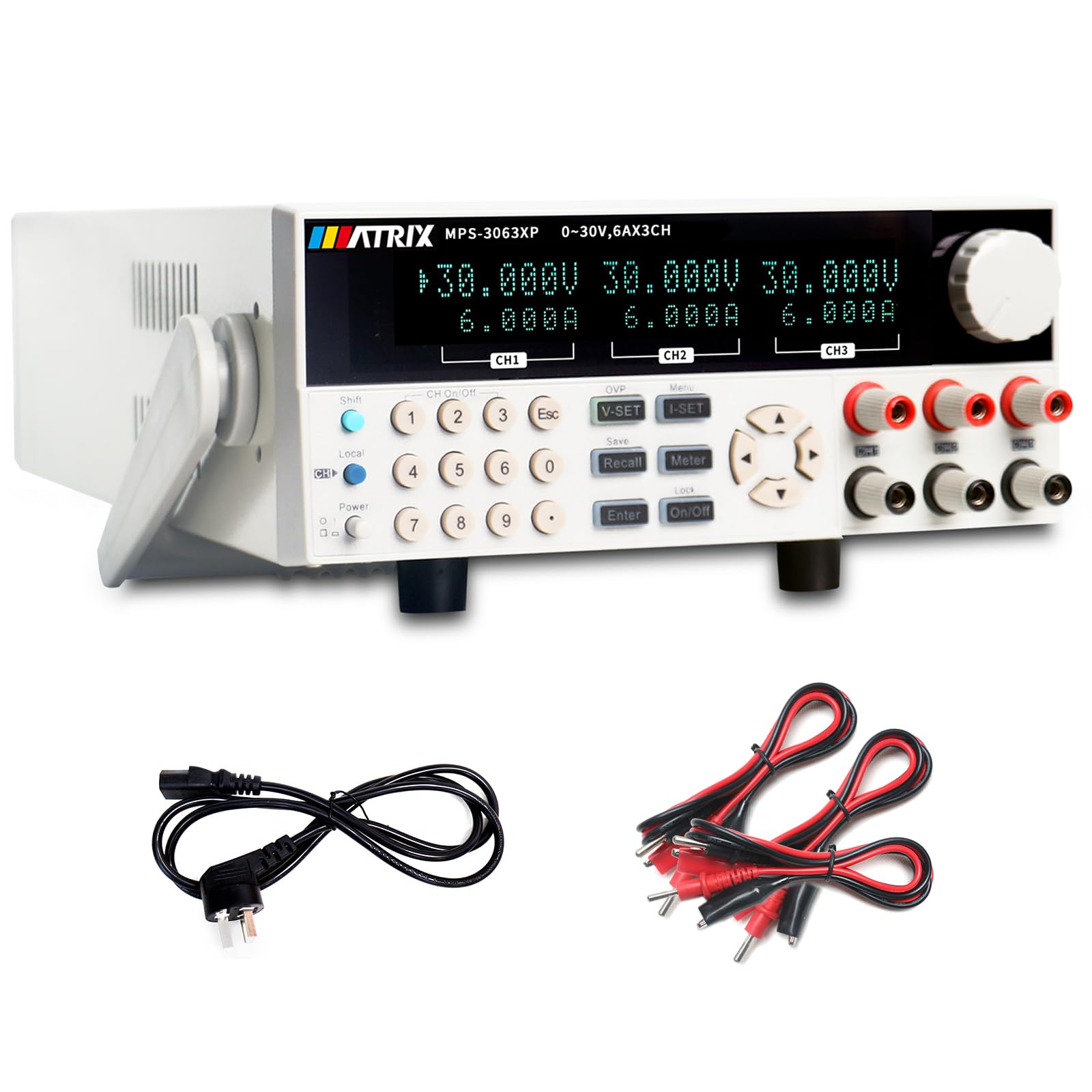 MATRIX Programmable DC Power Supply Variable, MPS-3063XP 30V 6A Triple ...