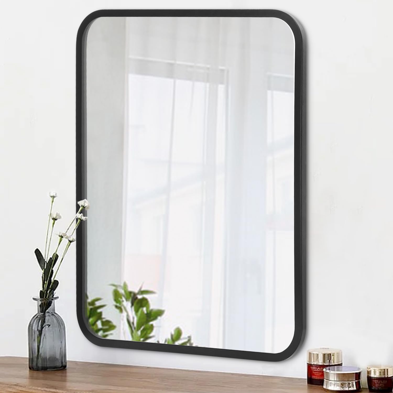 Amazon.com: AAZZKANG Wall Mirror Rectangle Metal Framed Mirrors for ...
