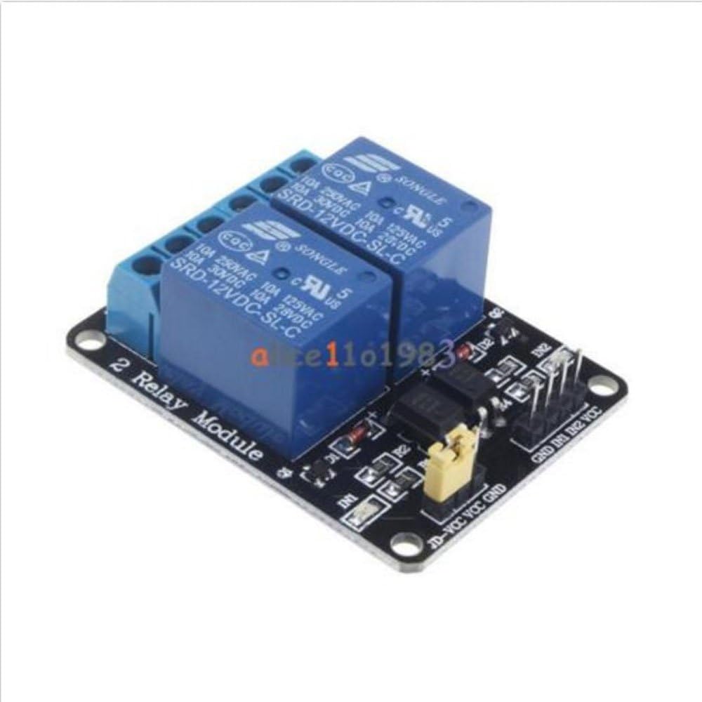 Amazon.com: 12V Two 2 Channel Relay Module With optocoupler For PIC AVR ...