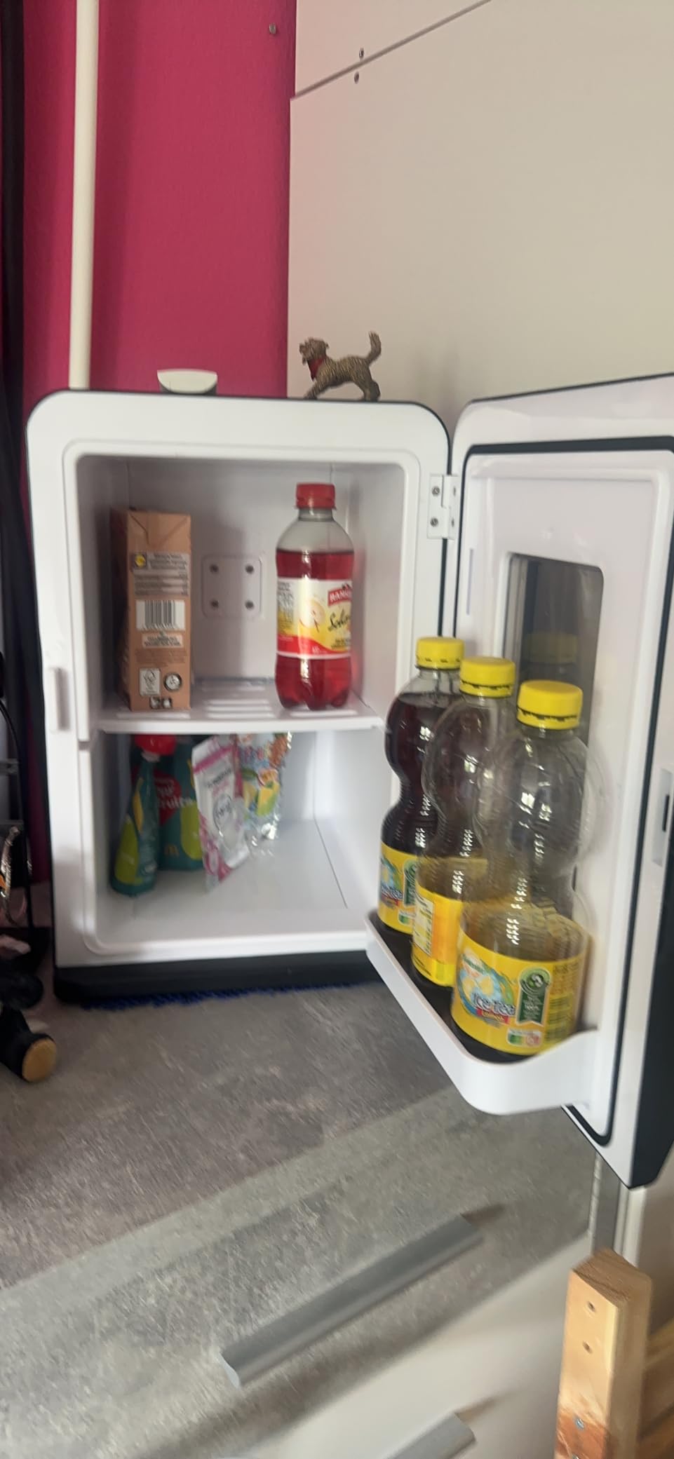 Cumeod 15 Liter/ 21 Dosen Mini Kühlschrank, 2 in 1 Kleiner Kühlschrank ...