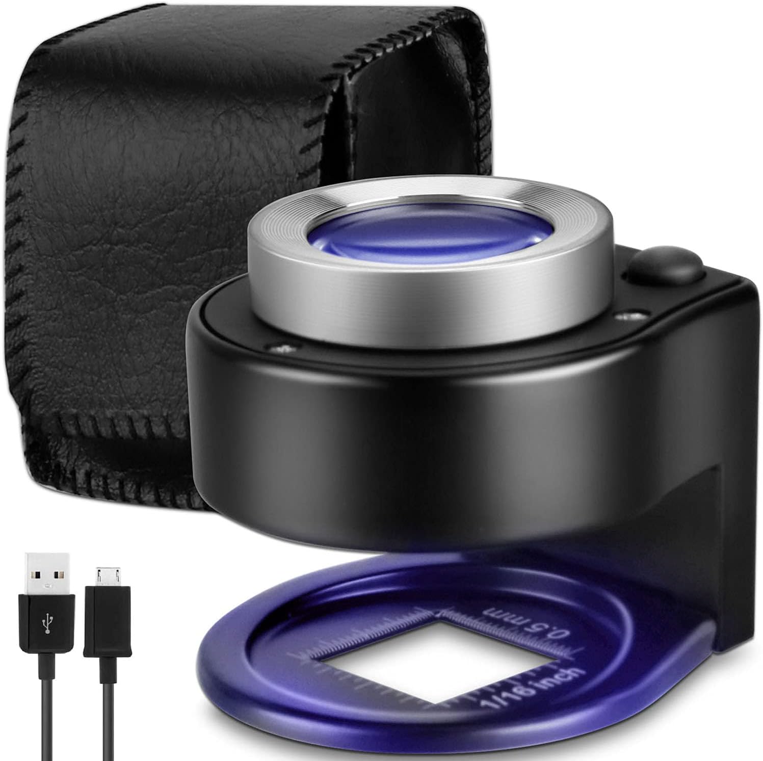 Amazon.com: 45X Jewelry Magnifier with 6 Light, Rechargeable Desktop ...