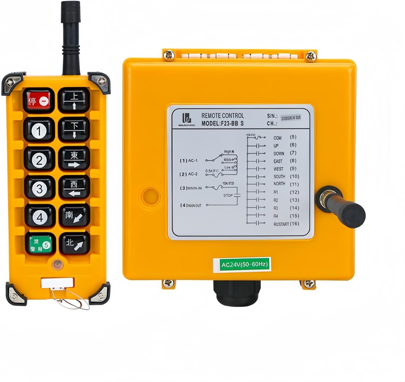 Amazon.com: YZCHAIN 12 Buttons Crane Remote Control, 360 Degree ...