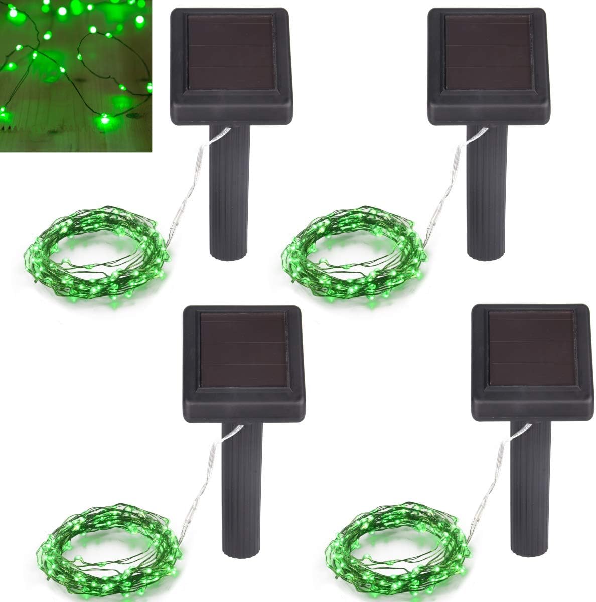 Amazon.com : Solar Powered String Lights, 100 LED Copper Wire Lights ...