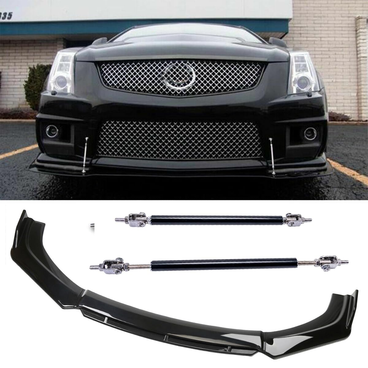 Amazon.com: Compatible with 2009-2021 Cadi-llac CTS CTS-V Front Bumper ...