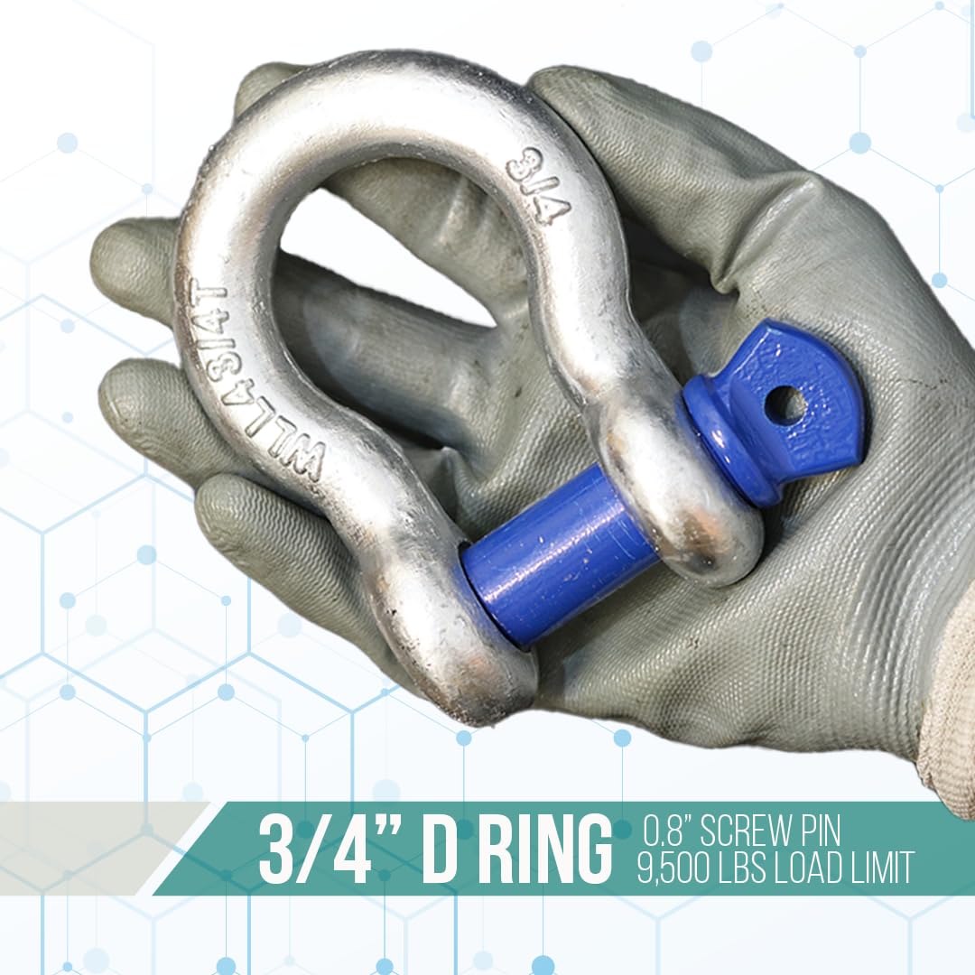 Snapklik.com : Boxer Forged Anchor Shackle 3/4” Heavy Duty Forged Steel ...