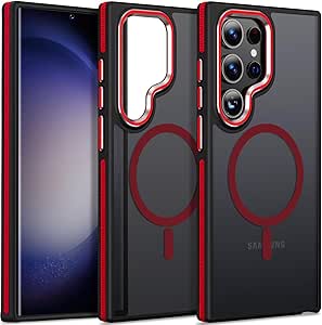 Amazon.com: MALEWOLF Case for Samsung Galaxy S22 Ultra Magnetic Compatible with Magsafe, Slim ...