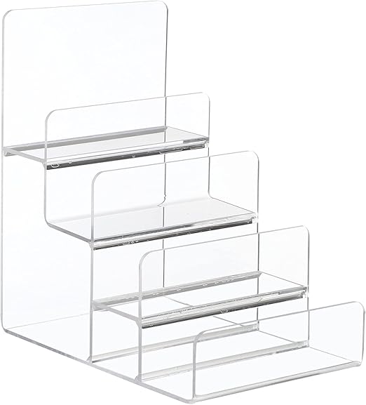 Amazon.com: DOITOOL 4- Tier Handbag Purse Riser Display Shelf, Clear ...