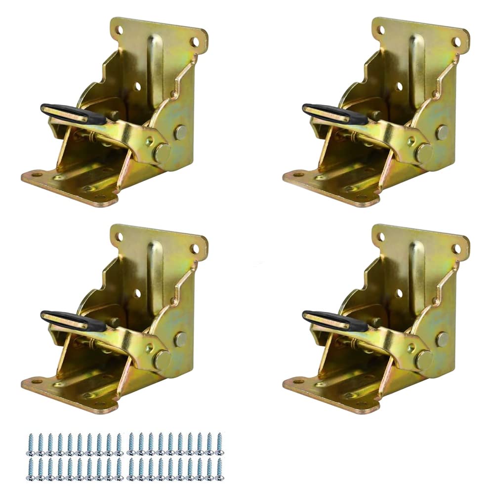 Zohino 4 PCS 0-90 Degree Foldable Support Bracket Hinge Self-Locking ...