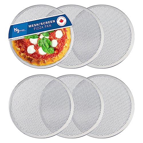 Snapklik.com : Bulk Pizza Screen, 16 Inch, 6 Pack, Seamless Rim ...