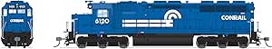 Amazon.com: Broadway Limited 7933 EMD SD45, Conrail 6143, Conrail Blue, Paragon4 Sound/DC/DCC ...