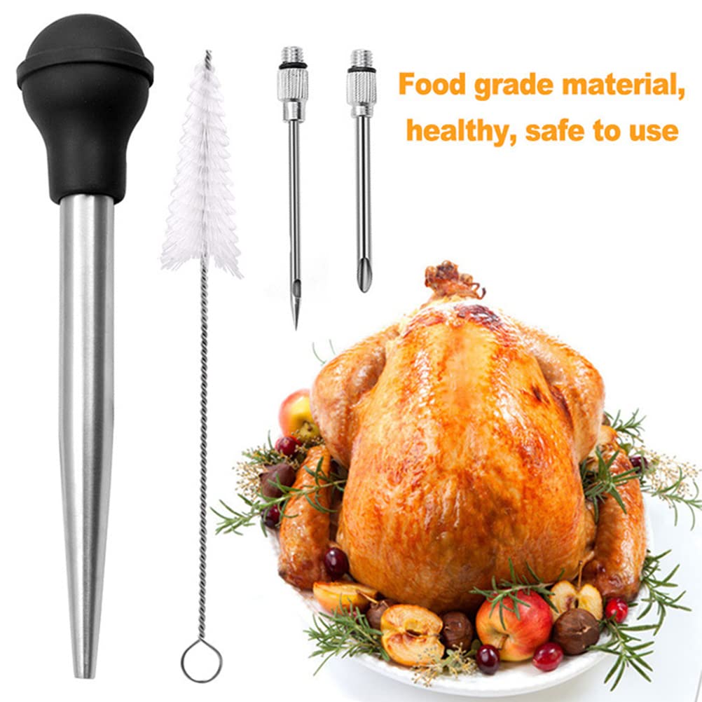Turkey Baster Stainless Steel Stainless Steel Turkey Baster With 2 ...