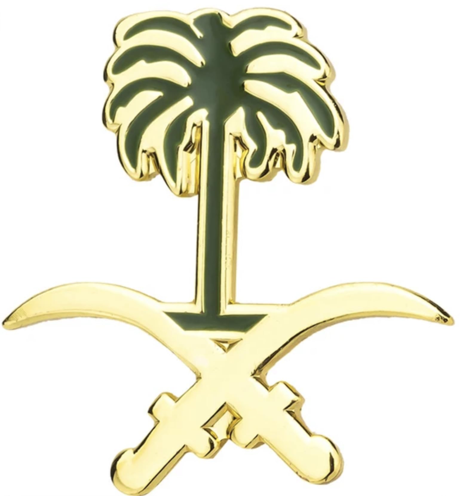 Pinstant Saudi Arabia National Emblem Logo Symbol Crest Crossed Swords ...