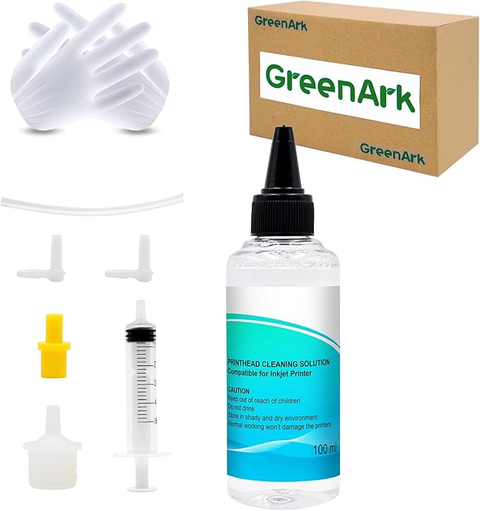Amazon.com: GREENARK Printhead Cleaning Kit Solution Inkjet Printer ...