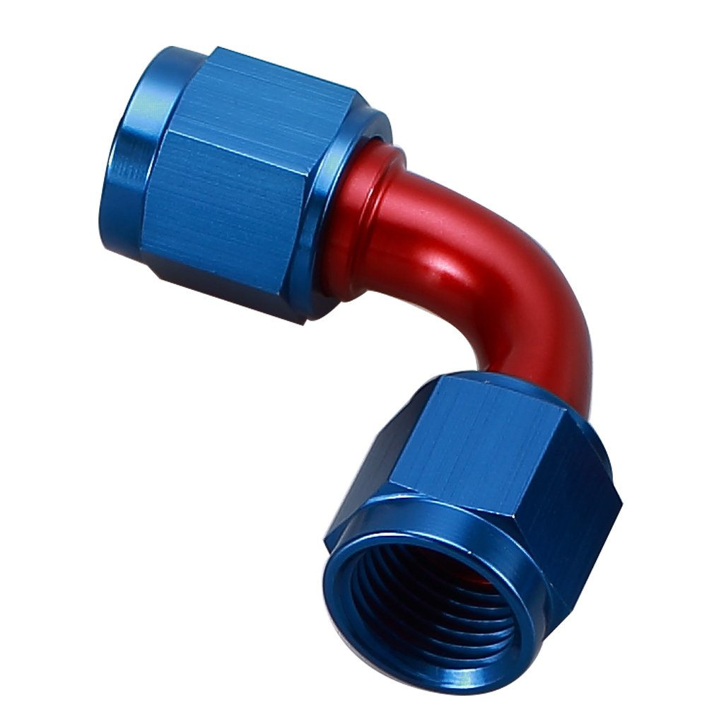 Snapklik.com : AC PERFORMANCE Aluminum Swivel Coupling Fuel Fittings 90 ...