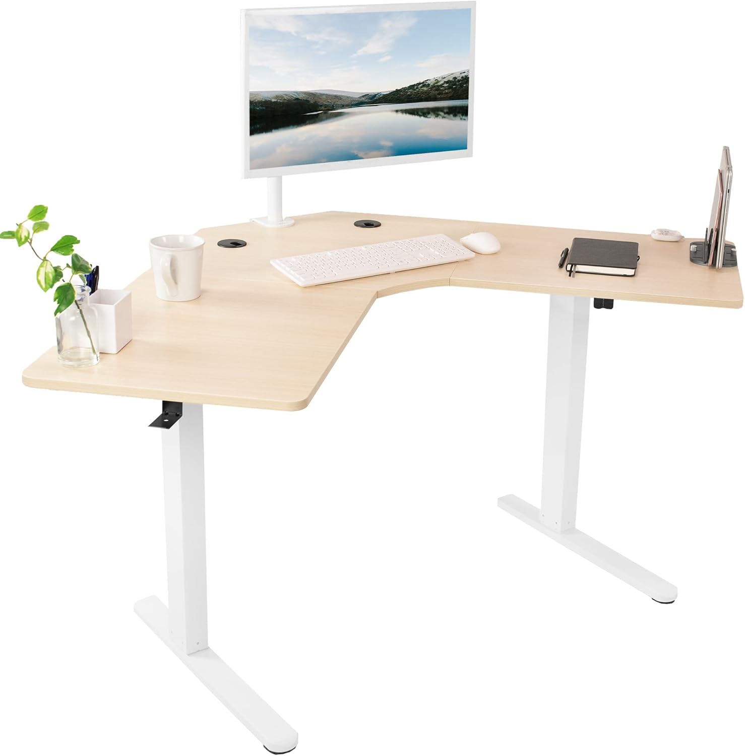 Amazon.com: VIVO Electric Height Adjustable L-Shaped 47 x 47 inch ...