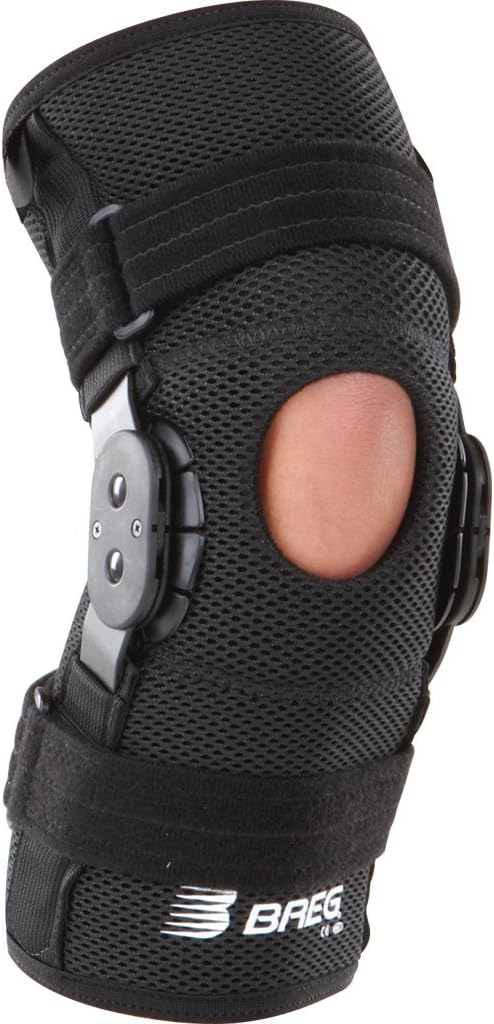 Amazon.com: Breg Shortrunner Soft Knee Brace, Airmesh, Open Back, Pull ...