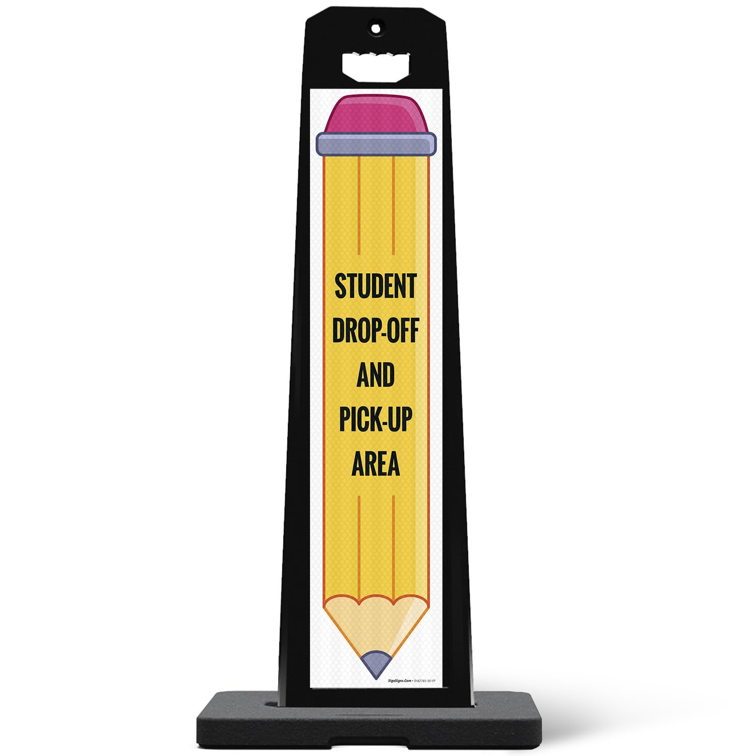 Buy Sigo SignsStudent Drop Off and Pick Up Area Vertical Panel Sign Kit ...