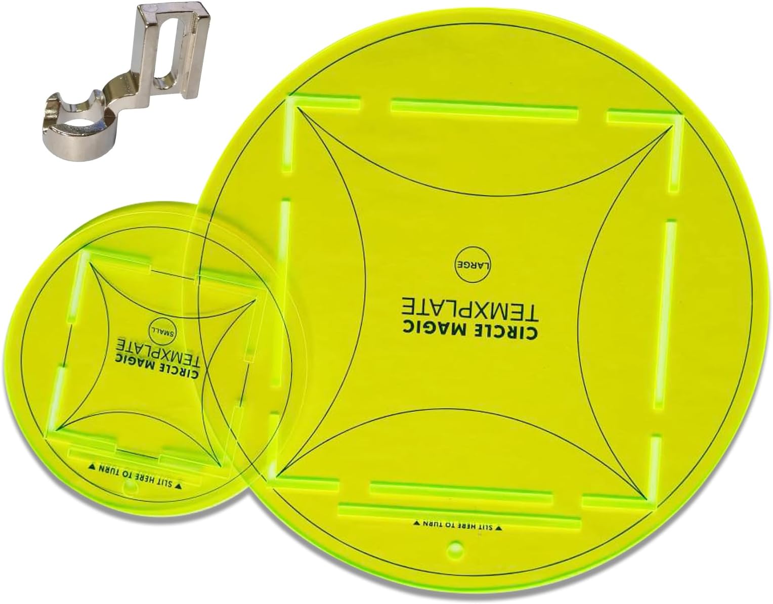 Amazon.com: Bequilter Circle Magic Quilting Template Set (5'' and 10 ...