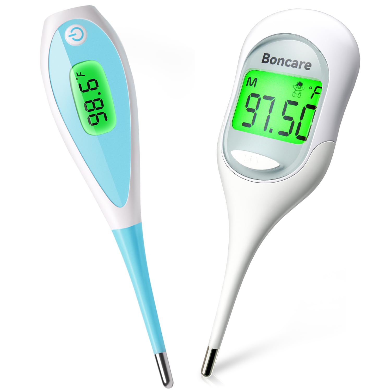 Amazon.com: Bundle of Digital Thermometers for Fever, Oral Thermometer ...