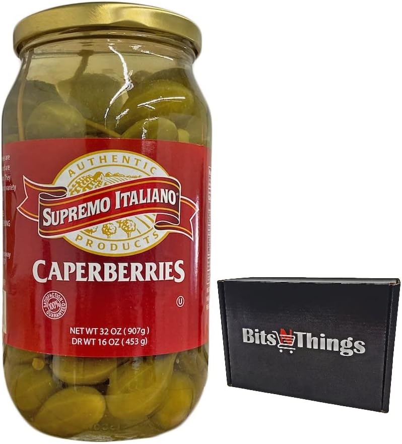 Amazon.com : Sanniti Spanish Caperberries (Caper Berries) in Vinegar ...