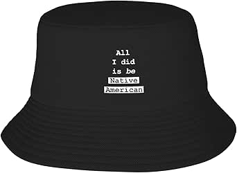 GOWER-I'm-Being-Native-American-Bucket-Hat, Fishing Hat Beach Sun Hats ...