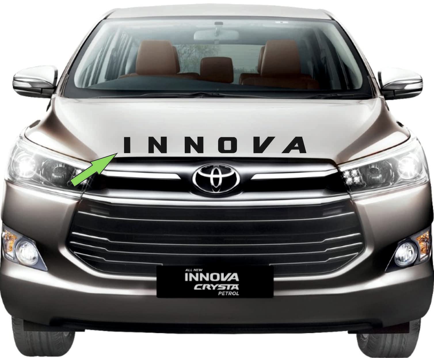 Carlooks INNOVA 3D Letters and Sticker for car_ Black : Amazon.in: Car ...
