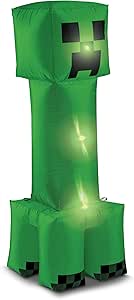 Amazon.com: Minecraft Creeper Inflatable Decor 4 Ft Costume, No Size ...