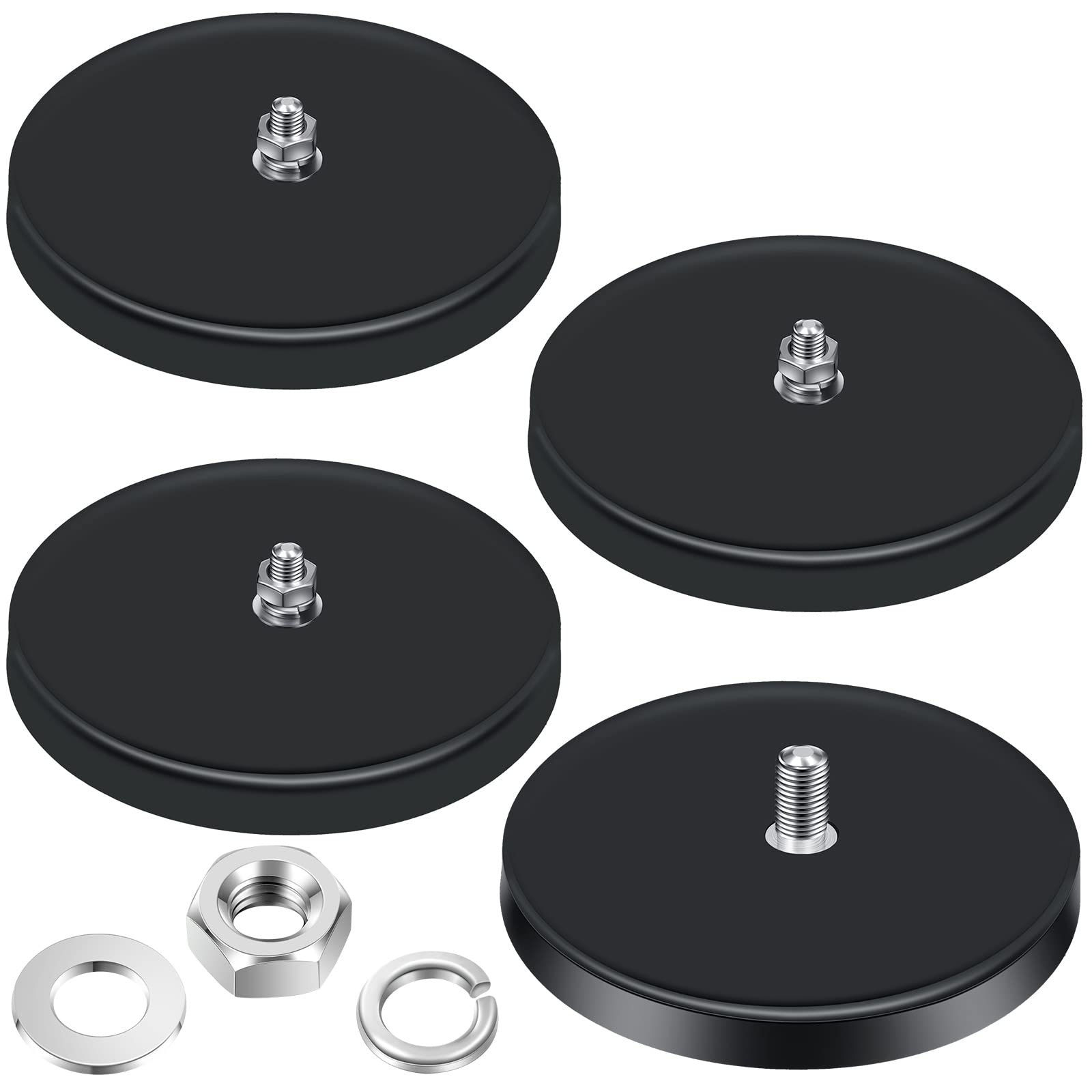 Snapklik.com : Flutesan Neodymium Magnet Rubber Coated Mounting Small ...