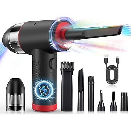 Amazon.com: Rechargeable Compressed Air Duster, Cordless Electric Air ...