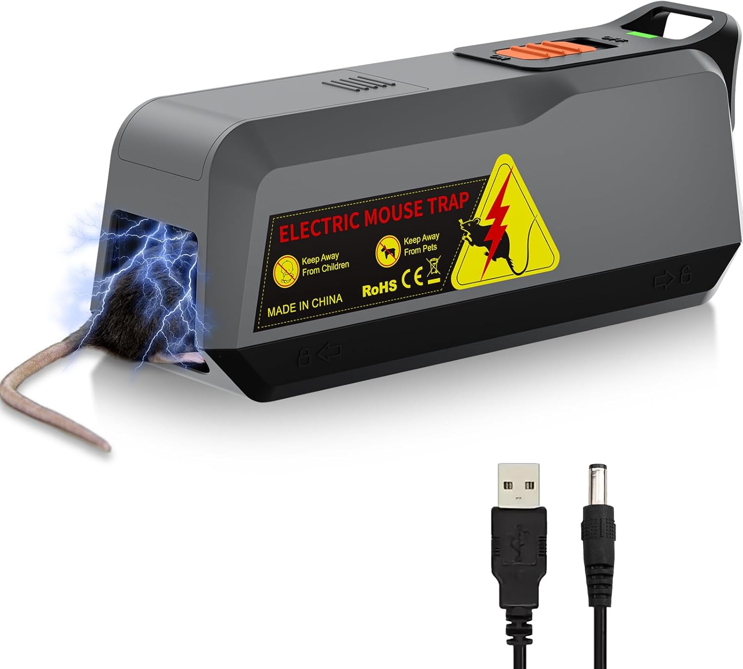 Baoduu Electric Rat Trap, Mouse Trap, Indoor Rat Catcher, 1800 V ...