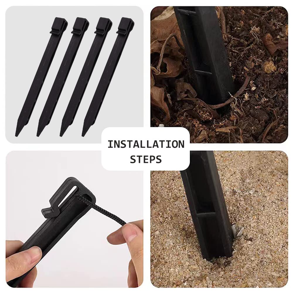 Snapklik.com : 30 Pieces 10Inch Plastic Garden Stakes, Plastic Lawn ...