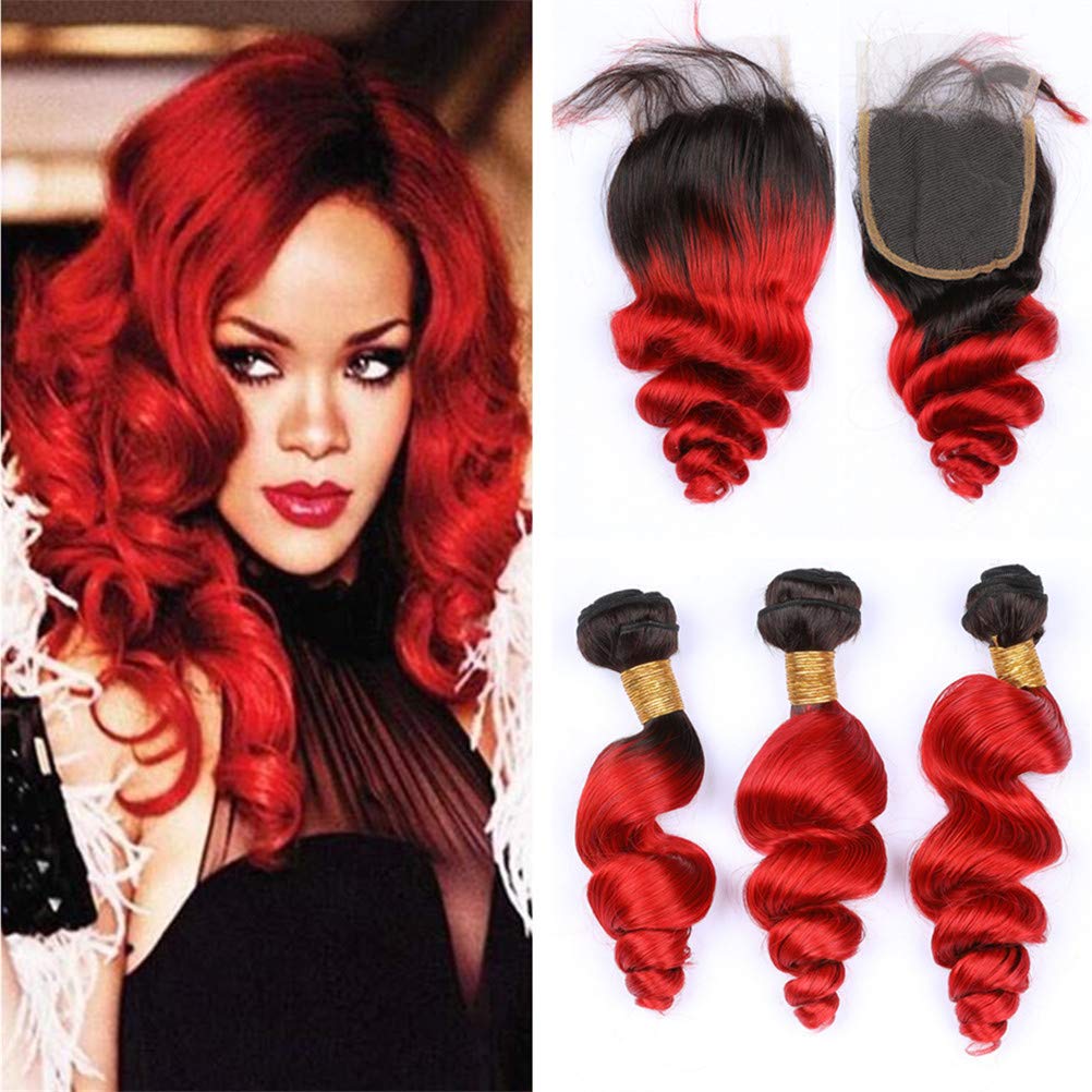 Brazilian Weave Ombre Red