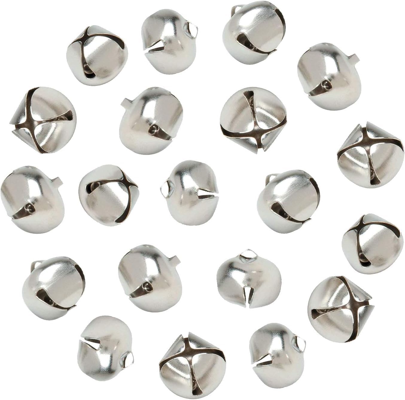 Amazon.com: Small Jingle Bells for Crafts, 1/2 Inch Silver Craft Bells ...
