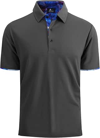 Amazon.com: SCODI Golf Shirts for Men Casual Short Sleeve Summer Polo ...