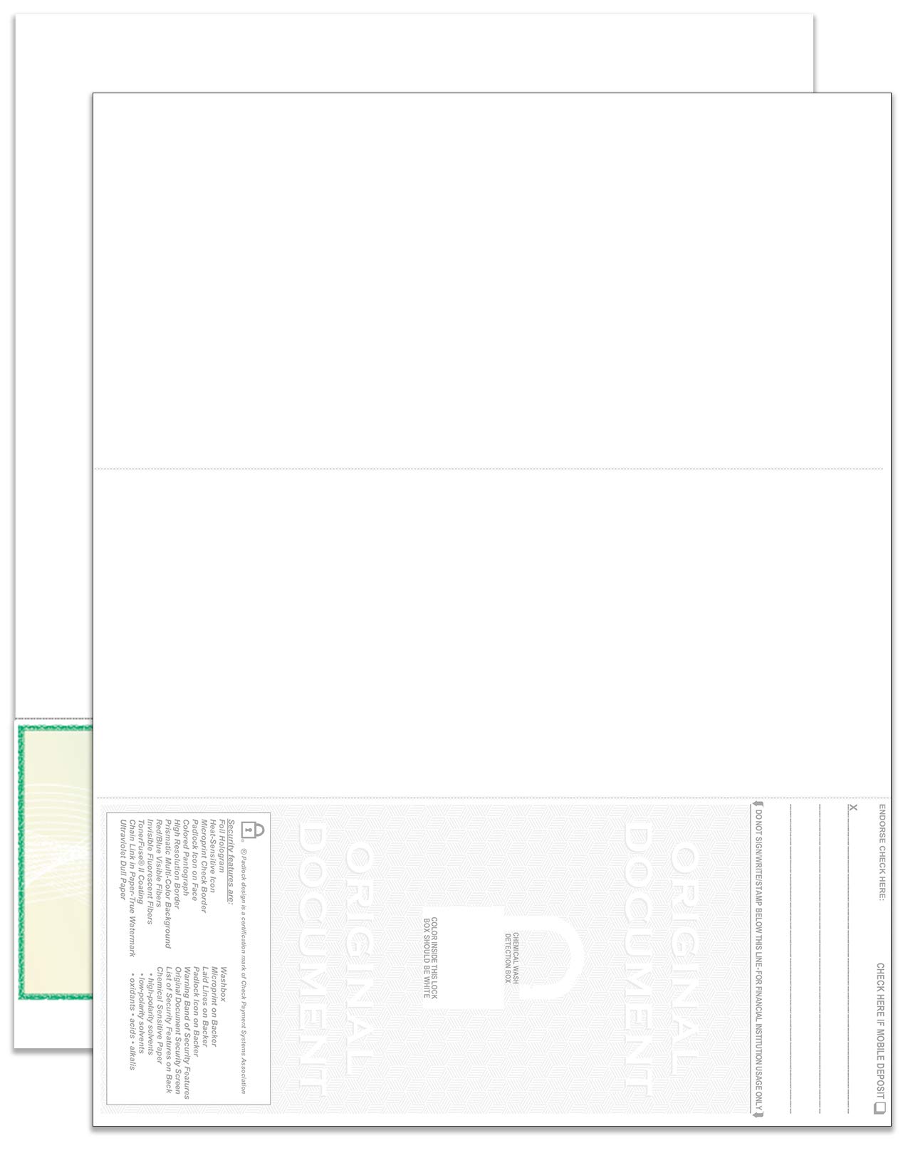 Snapklik.com : EZ Checks Premium Blank Hologram High Security Laser ...