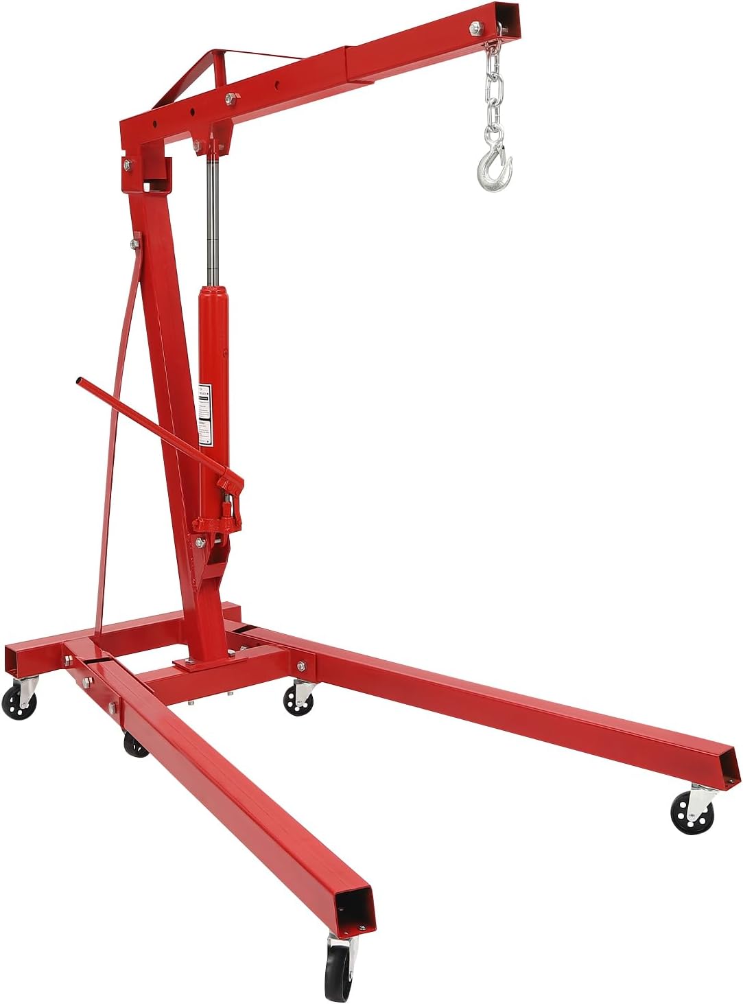 Amazon.com: SOKDNHF Engine Hoist 2 Ton Folding Hydraulic Cherry Picker ...