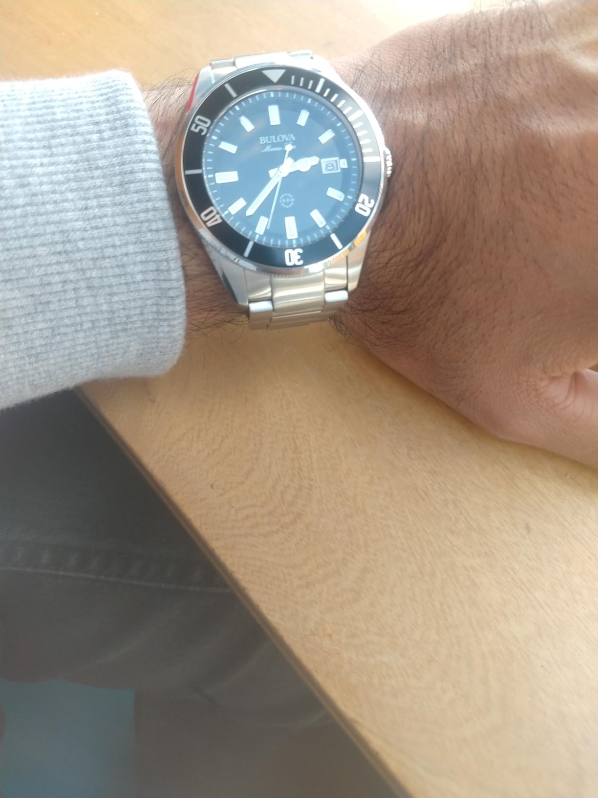 Amazon.com: Bulova Men's Marine Star 'Series B' Stainless Steel 3-Hand ...