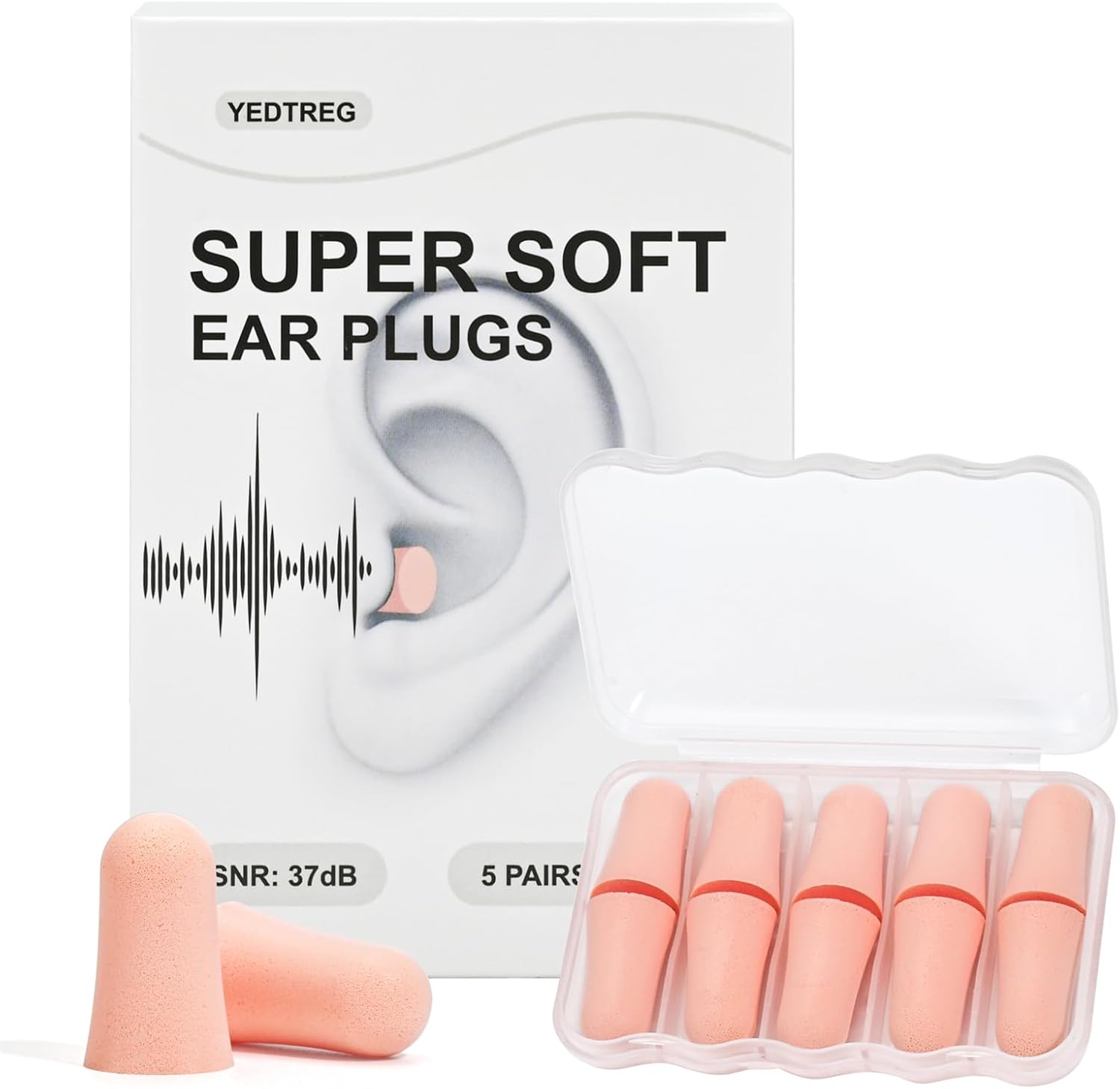 Soft Ear Plugs for Sleep, Foam Earplugs for Sleeping Noise Cancelling ...