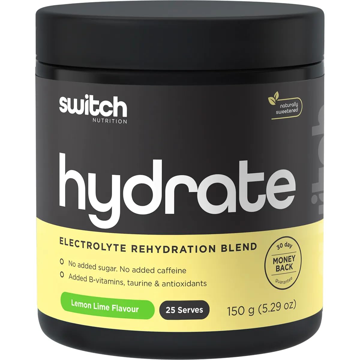 SWITCH NUTRITION Hydrate Electrolytes No Added Sugar Lemon Lime 150g ...