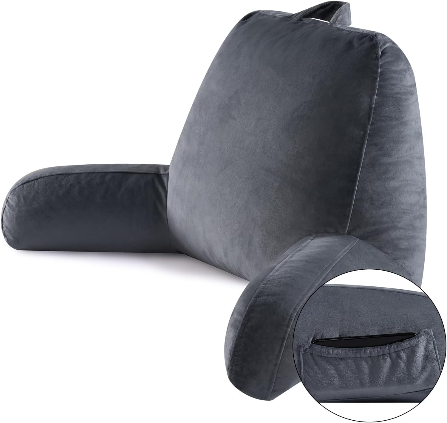 Amazon.com: MABOZOO Reading Pillows for Sitting in Bed,U-Shaped Reading ...