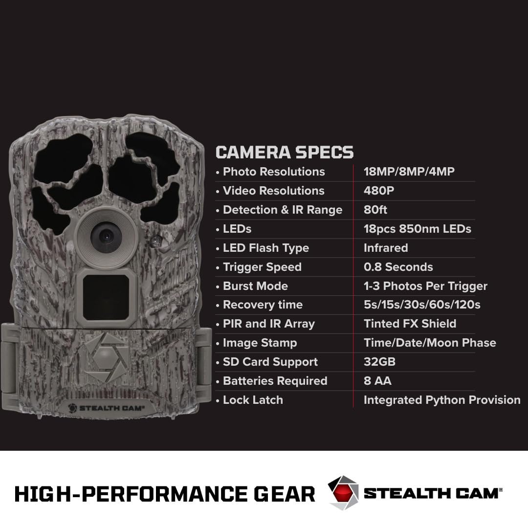 Set Up Instructions STEALTH CAM TRAIL CAMERA BROWTINE 16MP/480 VIDEO ...