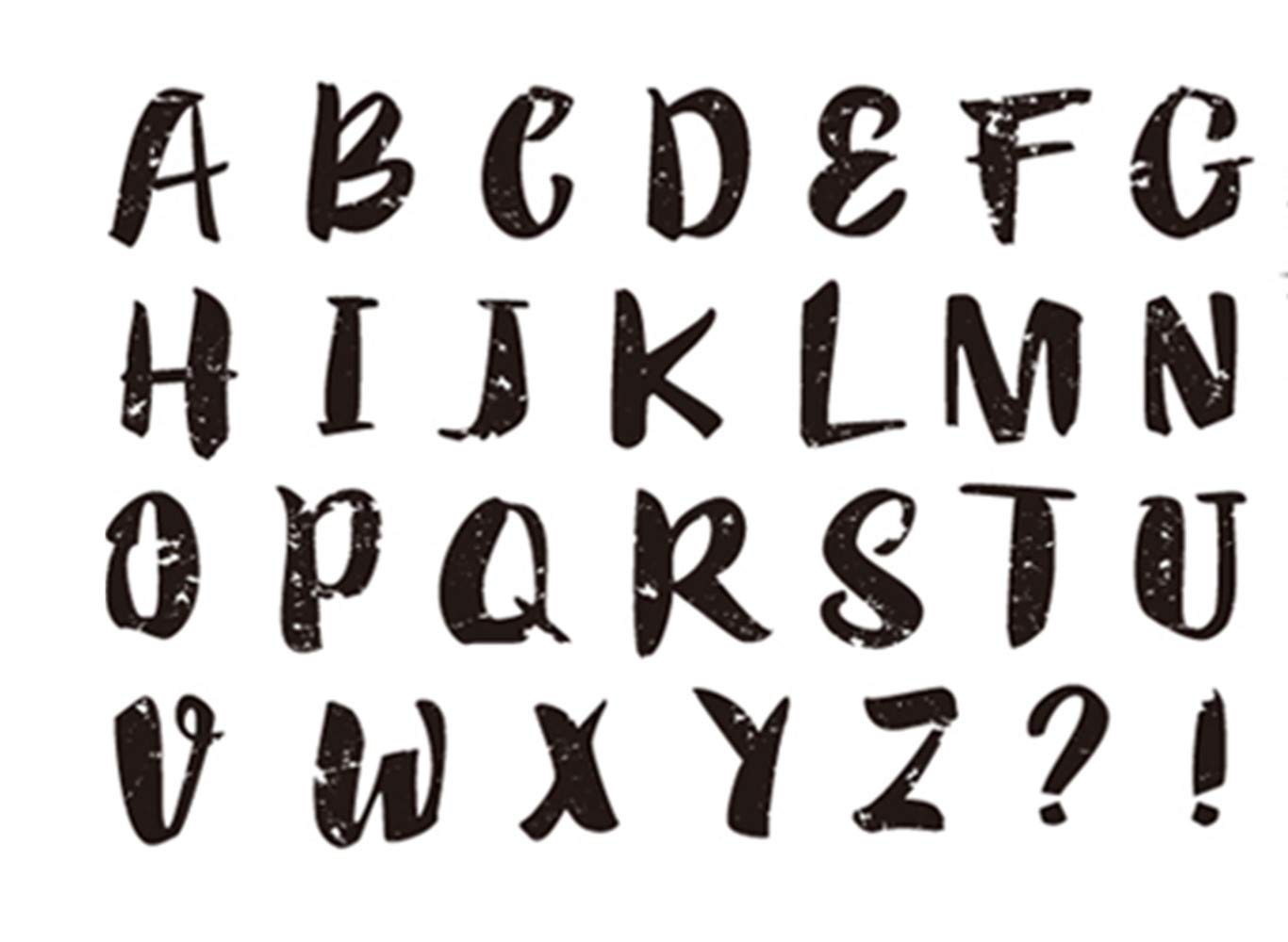 Arriettycraft Brush Capital Letters Alphas Alphabets Letters Clear Stamps For Card Making Buy arriettycraft-brush-capital-letters-alphas-alphabets-letters-clear-stamps-for-card-making-buy
