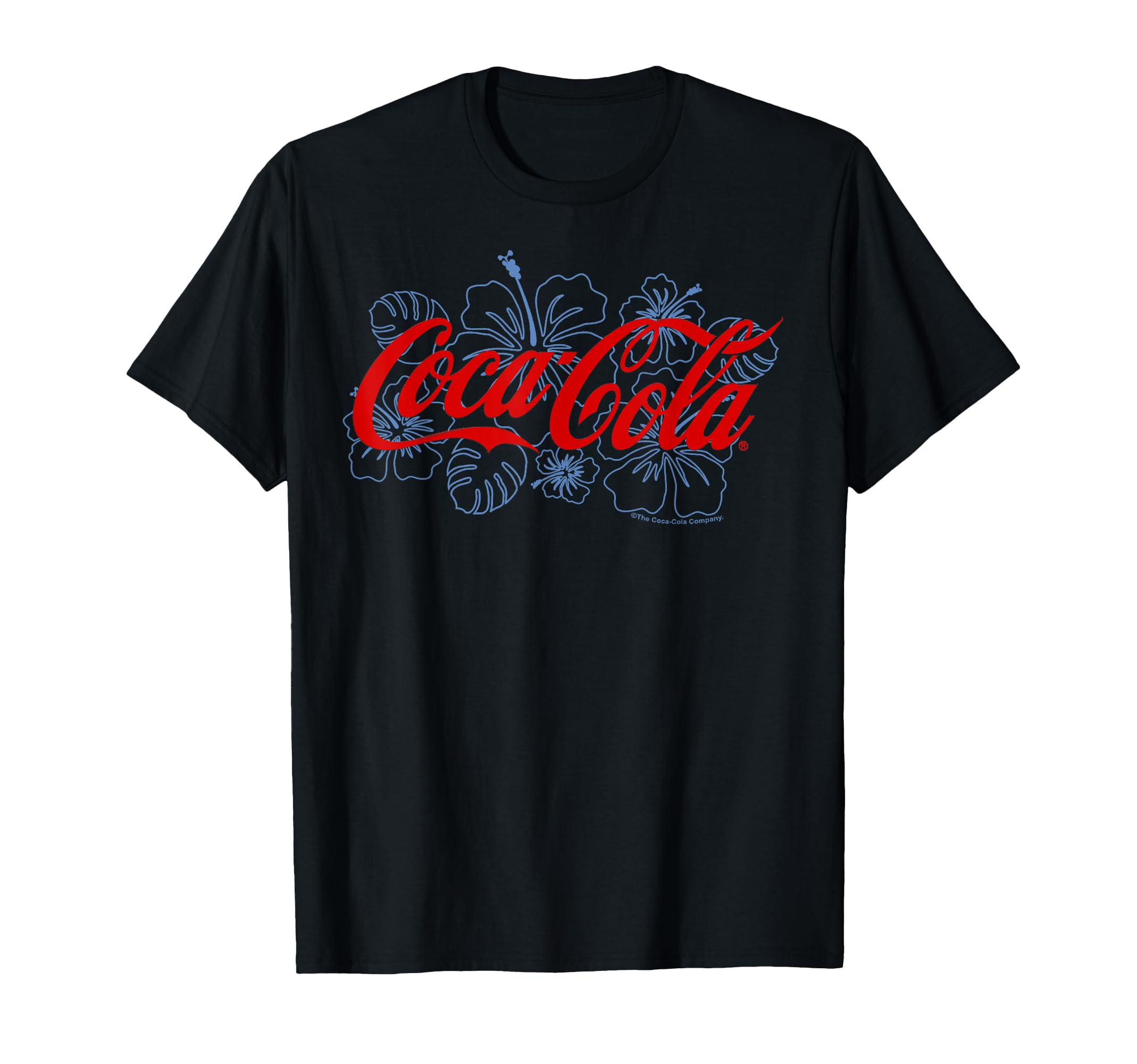 Amazon.com: Coca-Cola Hawaiian Floral Logo T-Shirt : Clothing, Shoes ...