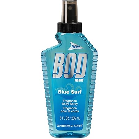 Amazon.com : BOD Man Fragrance Body Spray, Blue Surf, 8 Fluid Ounce ...