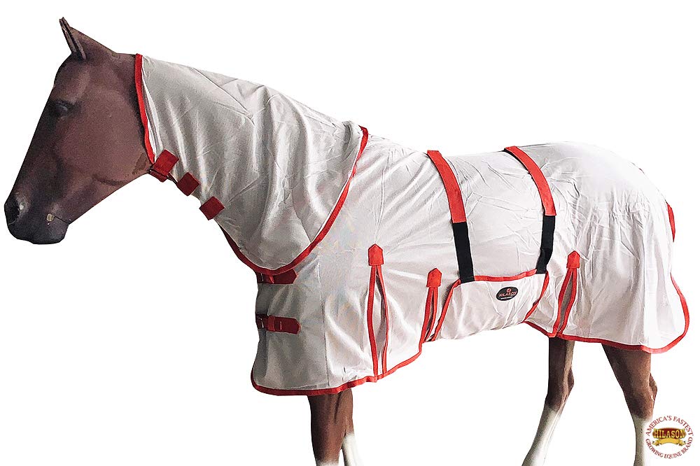 Snapklik.com : White 84 In Horse Ultra Violet Rays Protect Mesh Bug ...