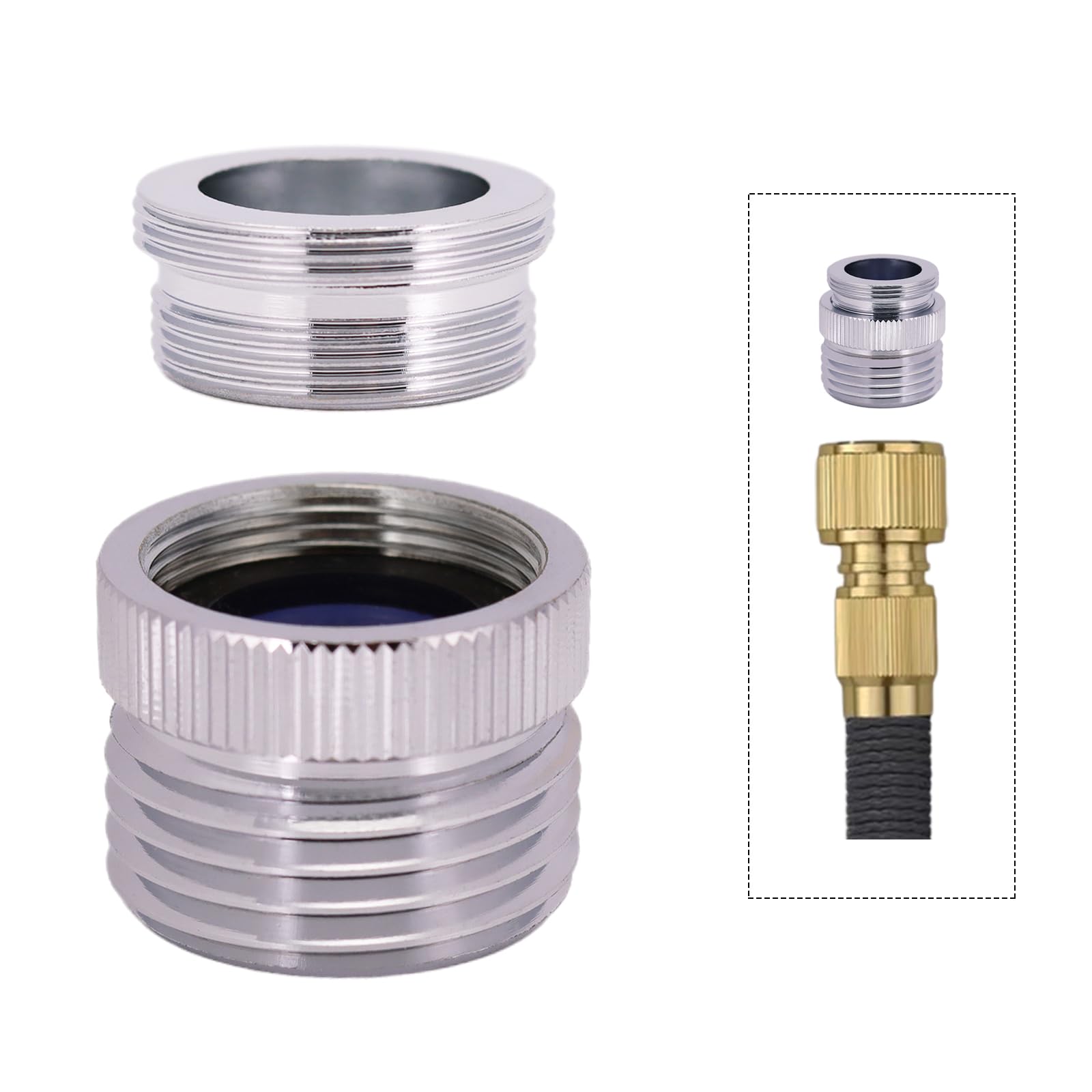XINTONG - Faucet Adapter with Aerator, Faucet To Garden Hose Adapter ...