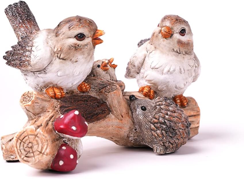 Amazon.com: HAUCOZE Christmas Decoration Bird Statue Figurine Modern ...
