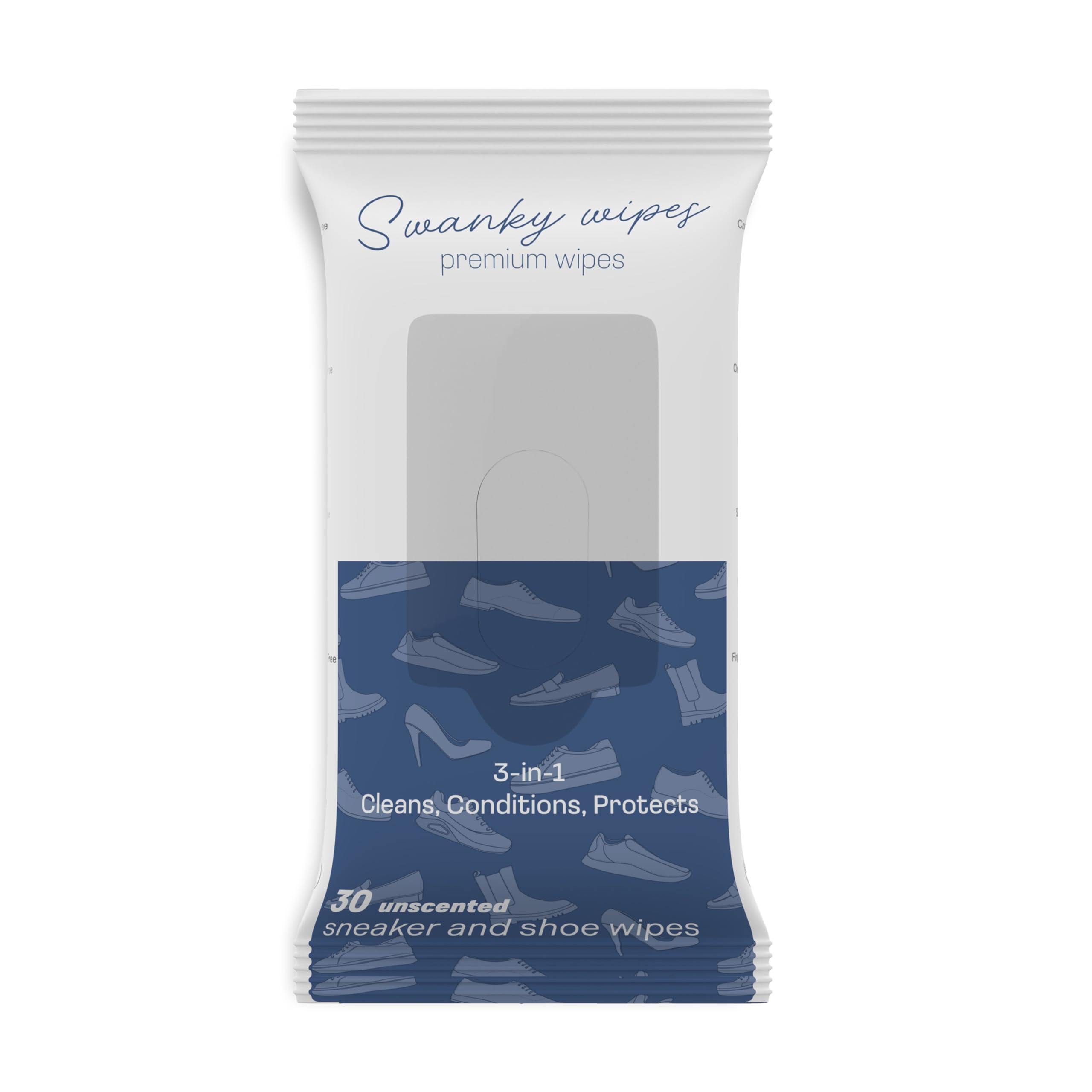 Amazon.com: Swanky Shoe Cleaner Wipes - Leather and Sneaker Cleaner ...